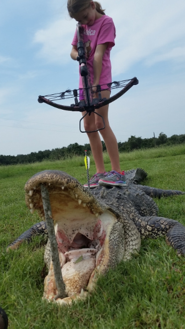 10-year-old Girl Takes Down 800-pound Alligator - LiveOutdoors